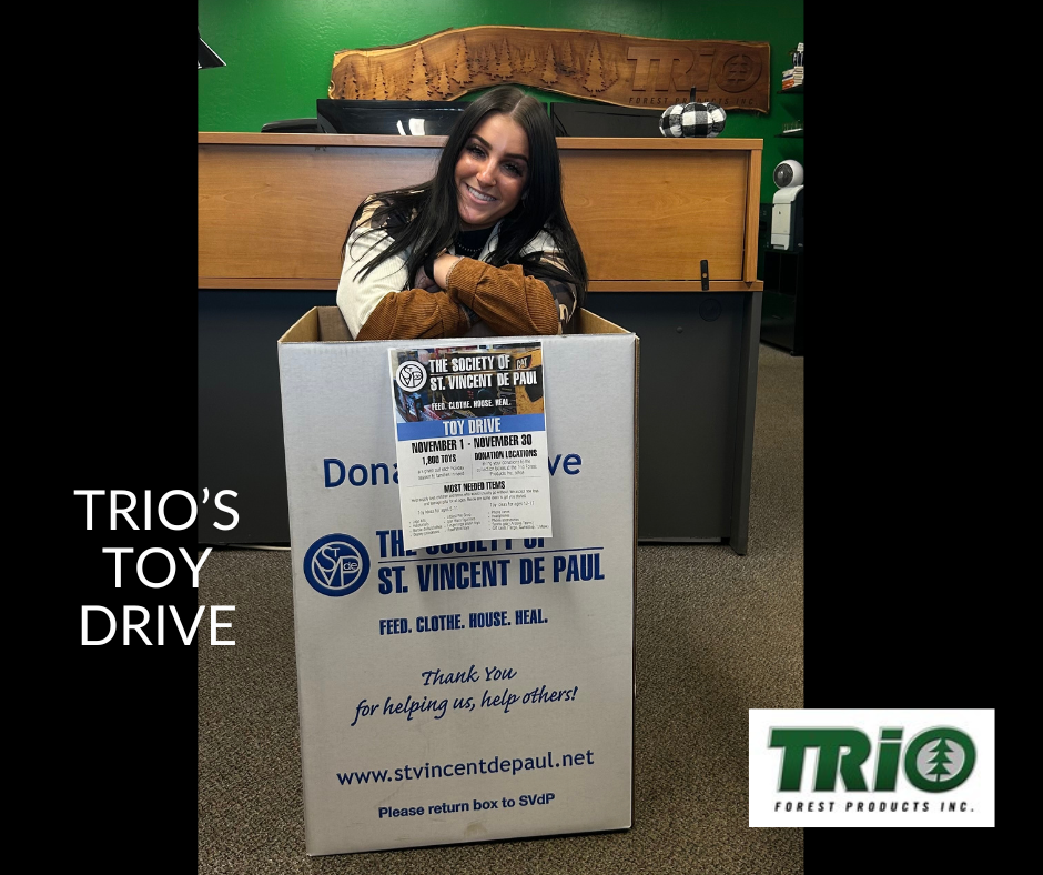 Trio's Toy Drive is in Full Swing - Trio Forest Product Inc.